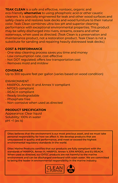 Ditec Teak Cleaner - Sportfish Outfitters